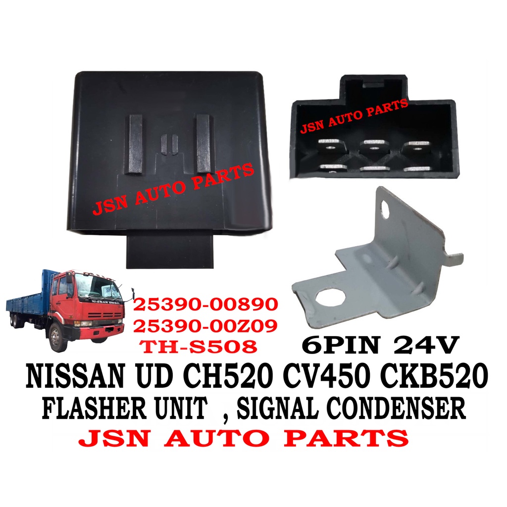 6PIN 24V FLASHER UNIT NISSAN UD TRUCK CH520 CV450 CKB520 LORRY AKSESORI ...