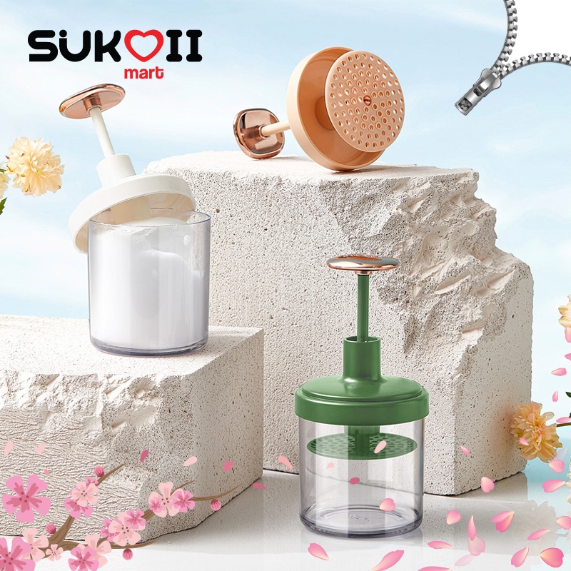 SKOI Portable Push Type Shampoo Household Facial Cleanser Foamed Manual ...
