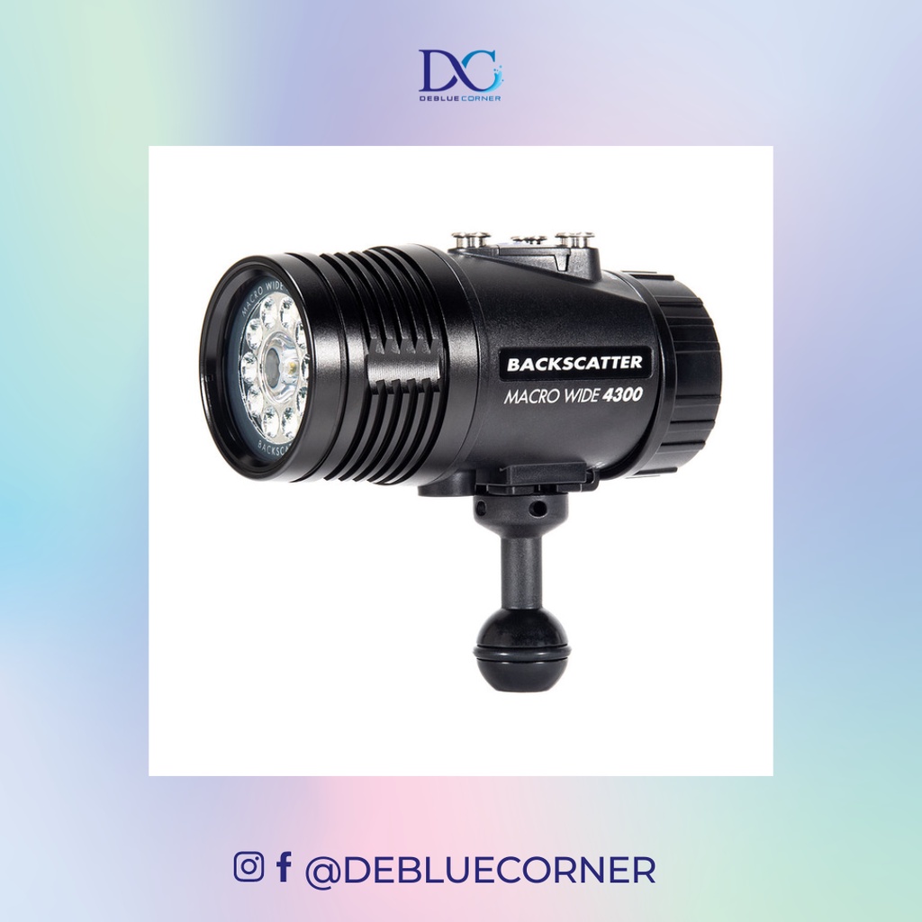 BACKSCATTER Macro Wide 4300 Video Light (Scuba Diving Underwater ...