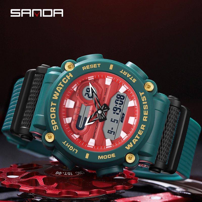 SANDA China-Chic Multi-function Sports Waterproof Men's Watch Luxury ...