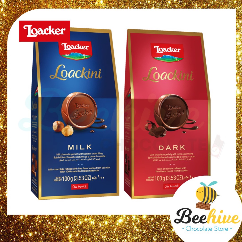 Loacker Loackini Milk / Dark Chocolate Praline Wafer 100g | Shopee Malaysia