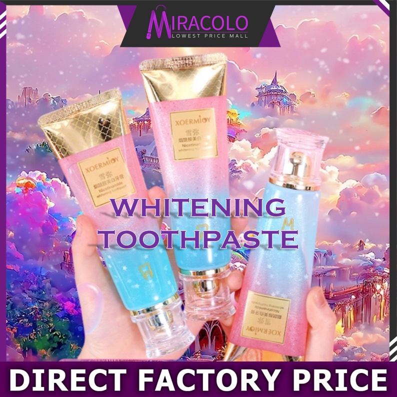 MIRA Niacinamide Whitening ToothPaste Putih Gigi toothpaste ubat gigi ...