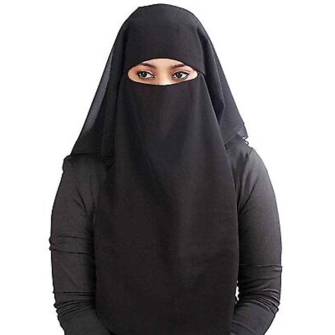 Purda 1 Layer 2 Layer 3 Layer NIQAB PURDAH MUSLIM HIJAB ISLAMI | Shopee ...