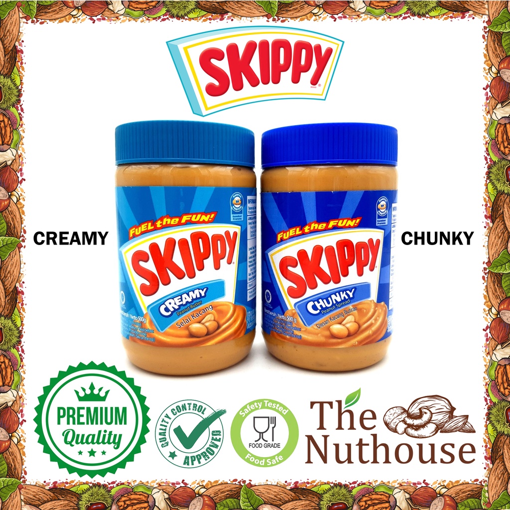 500gr Skippy Peanut Butter / Creamy / Chunky Peanut Butter [Halal ...