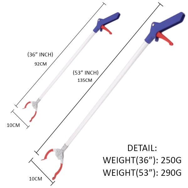 Penyepit Sampah Panjang Heavy Duty Pengepit Pencakar Pengait Sepit ...
