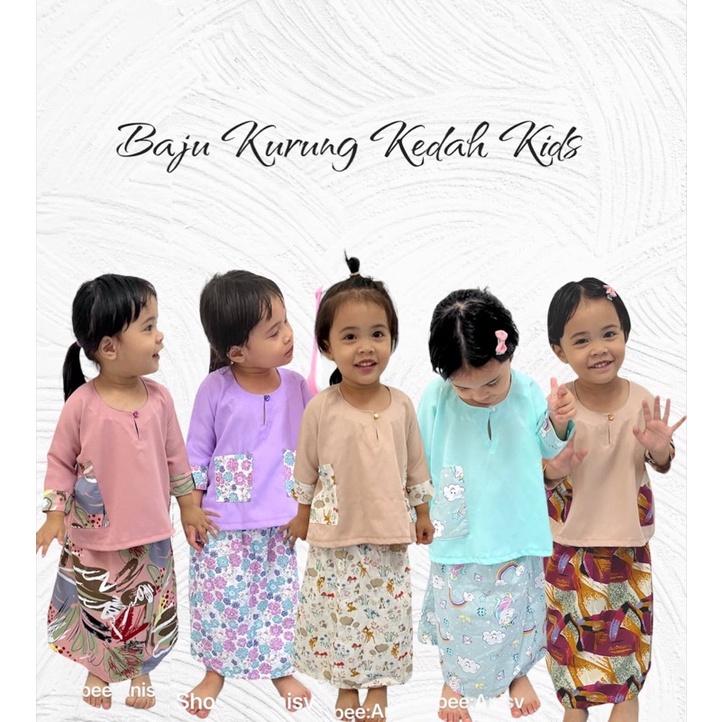 CLEAR STOCK BAJU RAYA BAJU KURUNG KEDAH KIDS CARTOON PRINTED CORAK CUTE ...