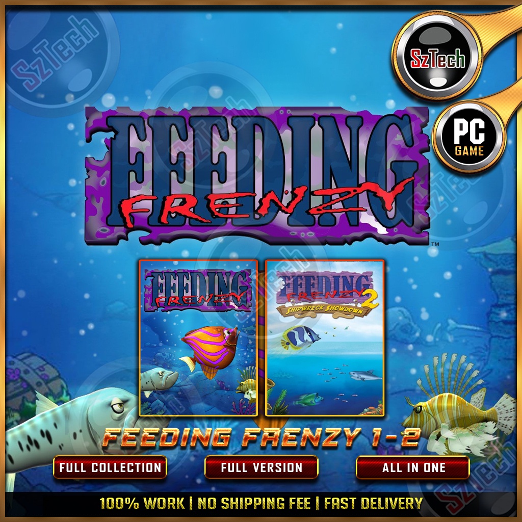 [2 IN 1]Feeding Frenzy 1 & 2 [PC GAME] [ DIGITAL DOWNLOAD]🔥[ CLASSIC PC ...