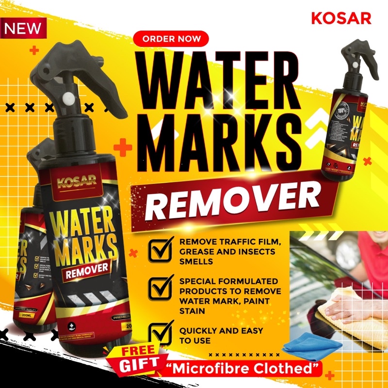 Watermark Remover Car Cermin Kereta 200ml.Kosar Watermark Remover ...