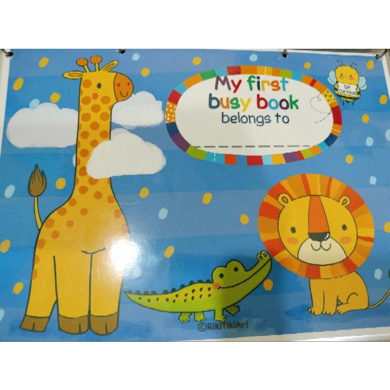 FIRST BUSY BOOK FOR TODDLER LEARNING(colour and shapes) | Shopee Malaysia