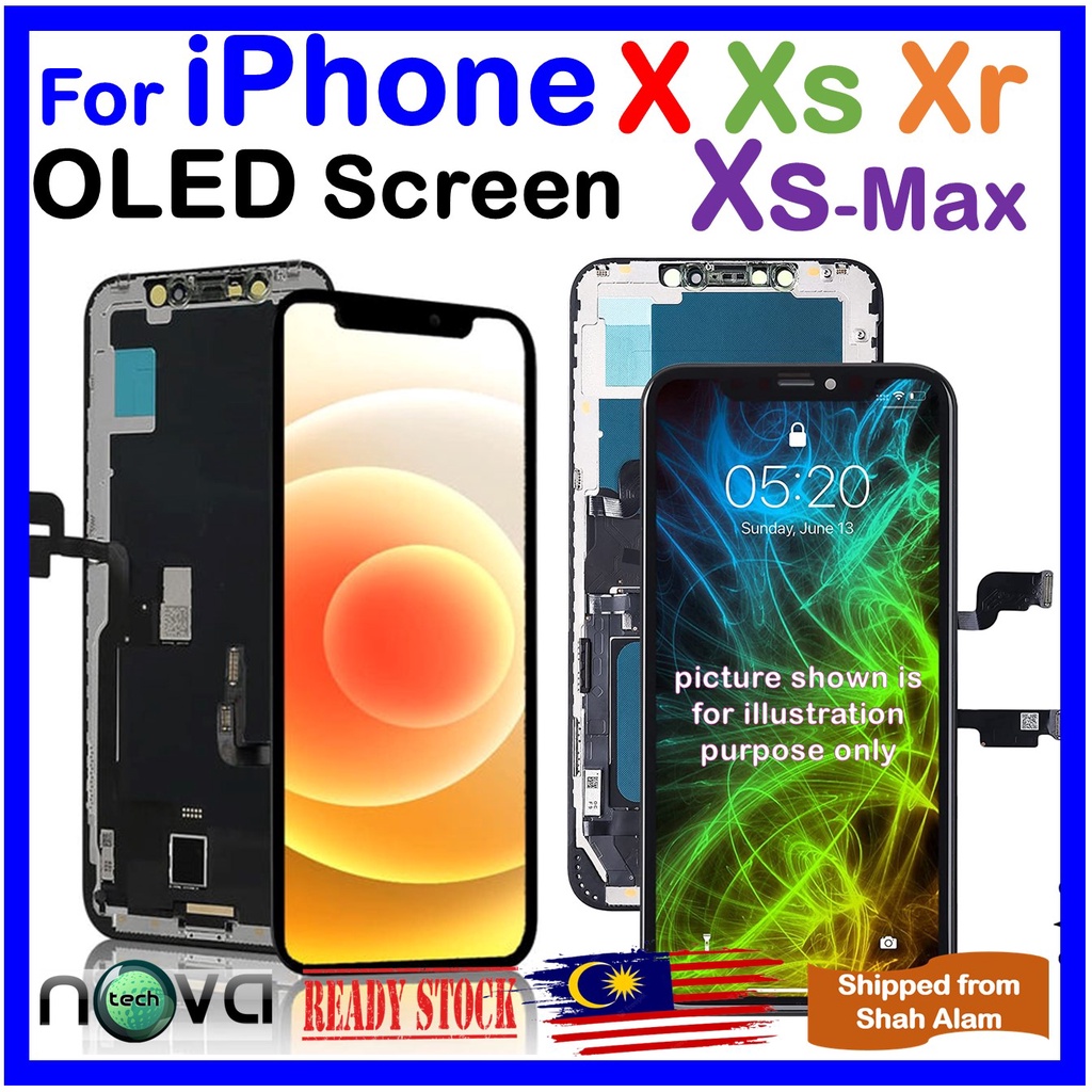 (+TrueTone) NGS Full Set GX ZY OLED LCD Touch Screen Fit For iPhone X ...
