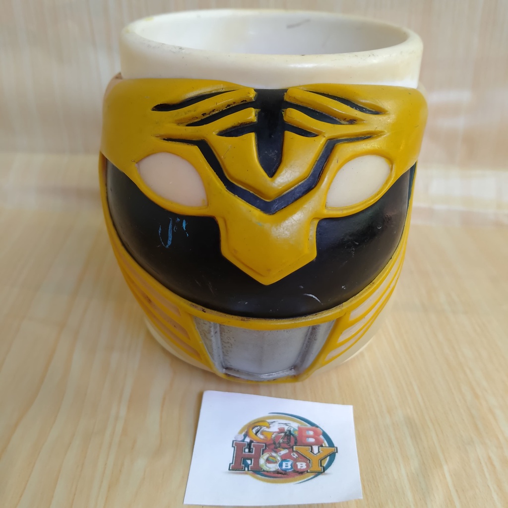 PUTIH Glass Mug MMPR Saban Megacept - Power Rangers White Vintage ...