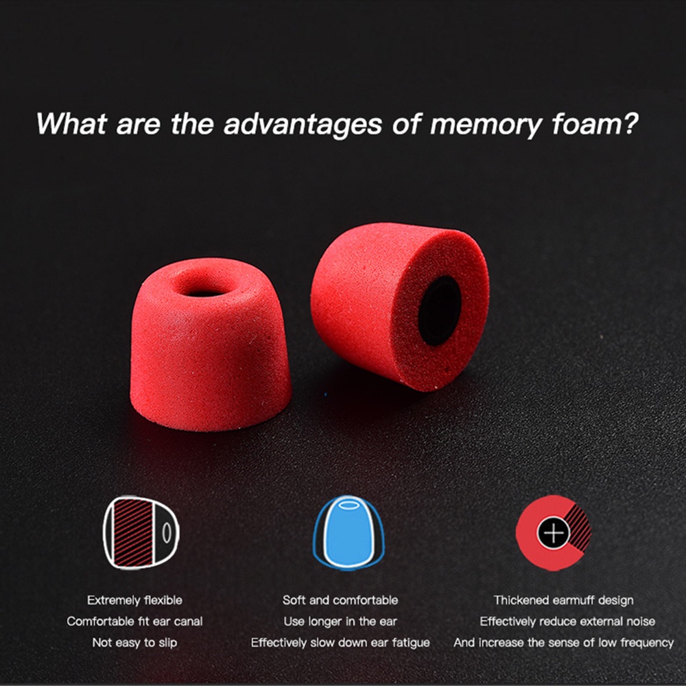 1 Set (A pair of S/L/M) T400 Memory Foam Earphone Tips Earplugs for In ...