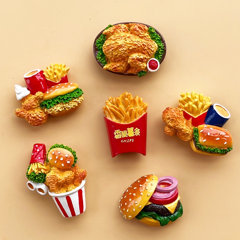 Refrigerator Magnet Simulation Korean Unique Food 3d Three-Dimensional ...
