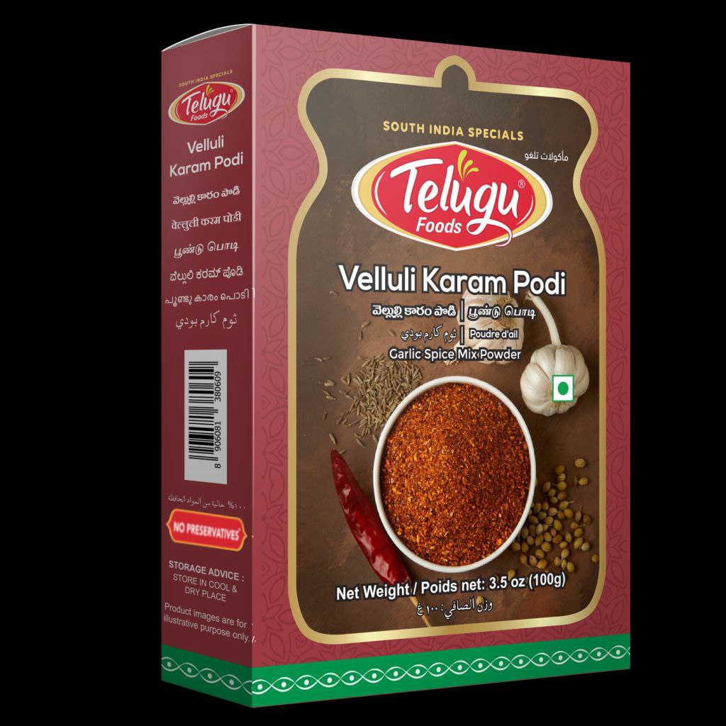 Garlic Spice Mix Powder | Velluli Karam Powder | Telugu Foods, 100g ...