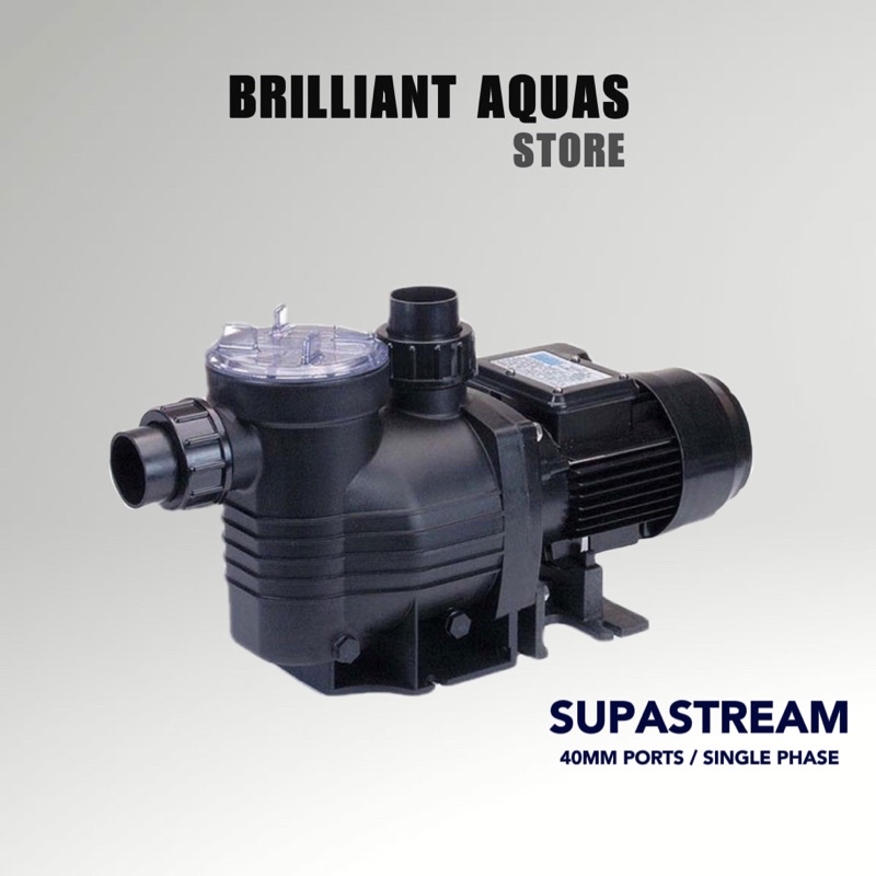 Waterco Swimming Pool Pump SUPASTREAM (0.5HP) Single Phase, 50Hz 220 ...