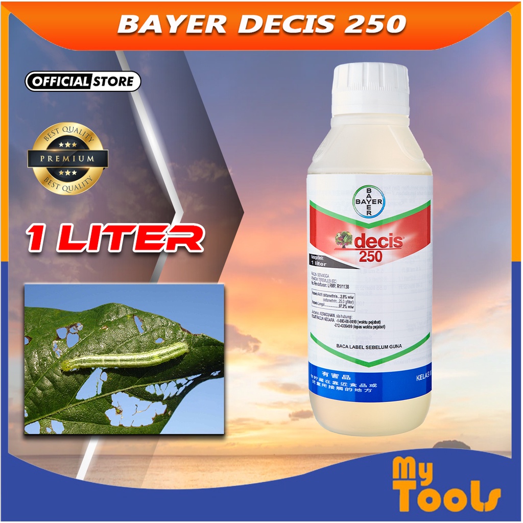 Mytools BAYER Decis 250 1 Liter Deltamethrin 2.8% Insecticide Racun ...