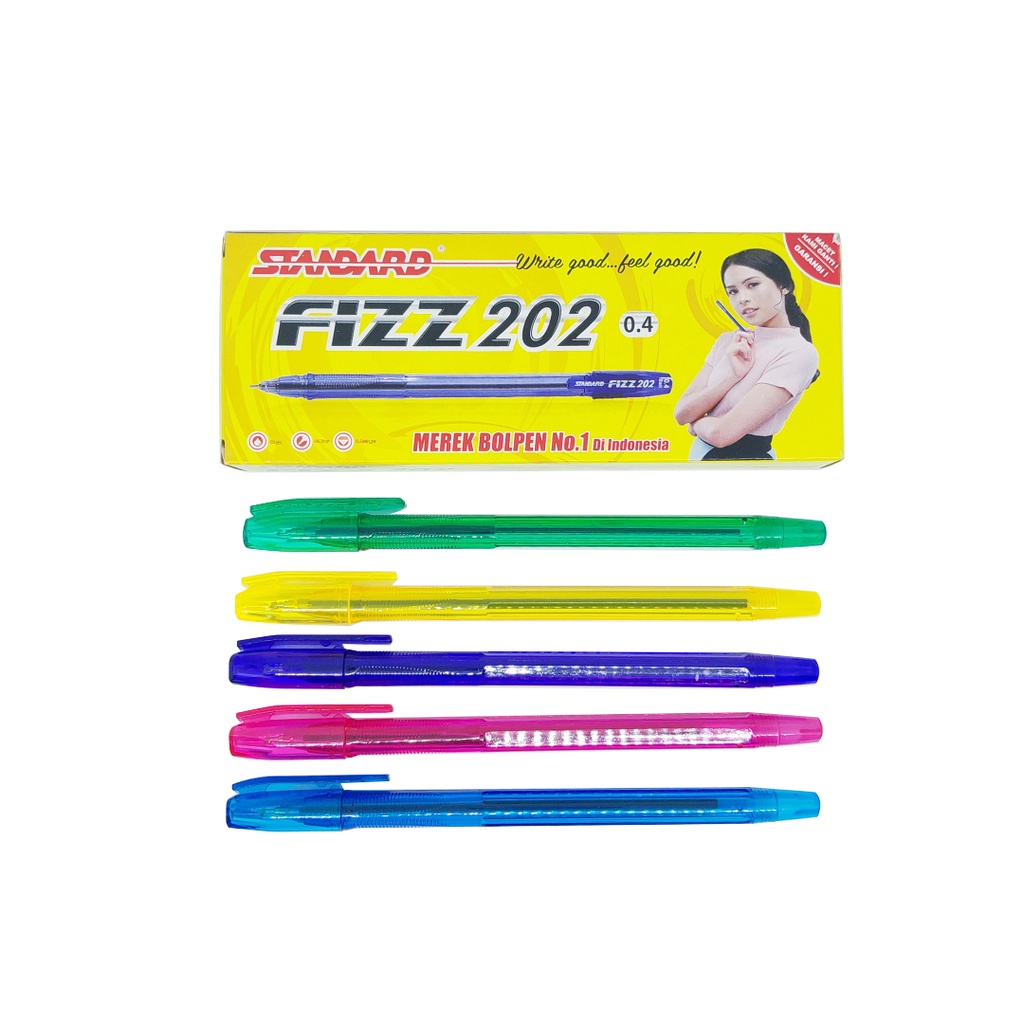 Standard - Pen Fizz 202 0.4 (Pen, Pen, Ballpoint) | Shopee Malaysia