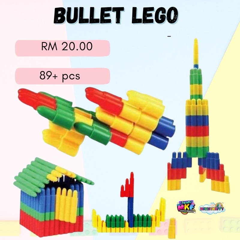 Manipulative Big Building Blocks Bullet Lego Matching Block Early ...