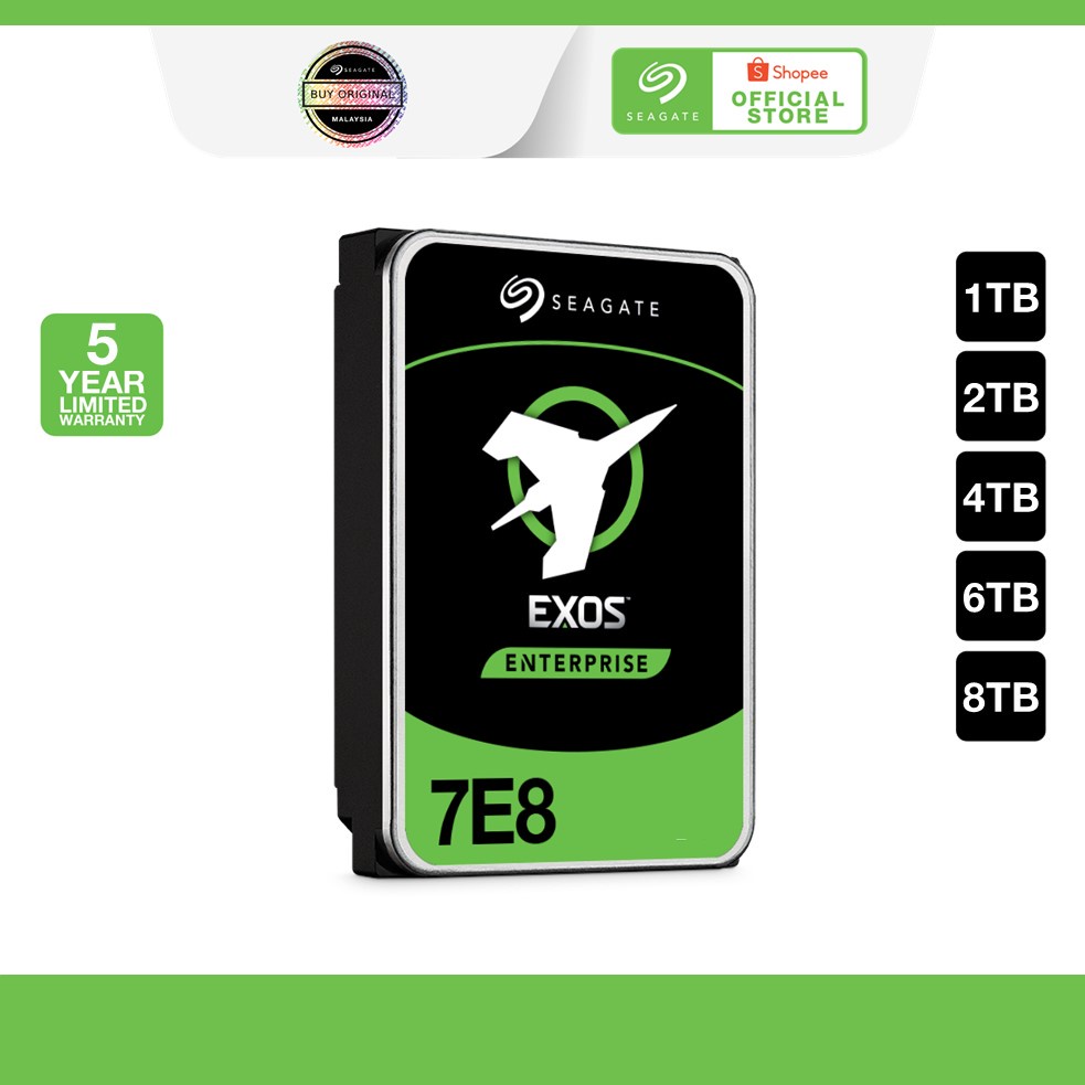 Seagate Exos 7E8 Enterprise SATA 6GB/s 7200RPM Performance Hard Drive ...