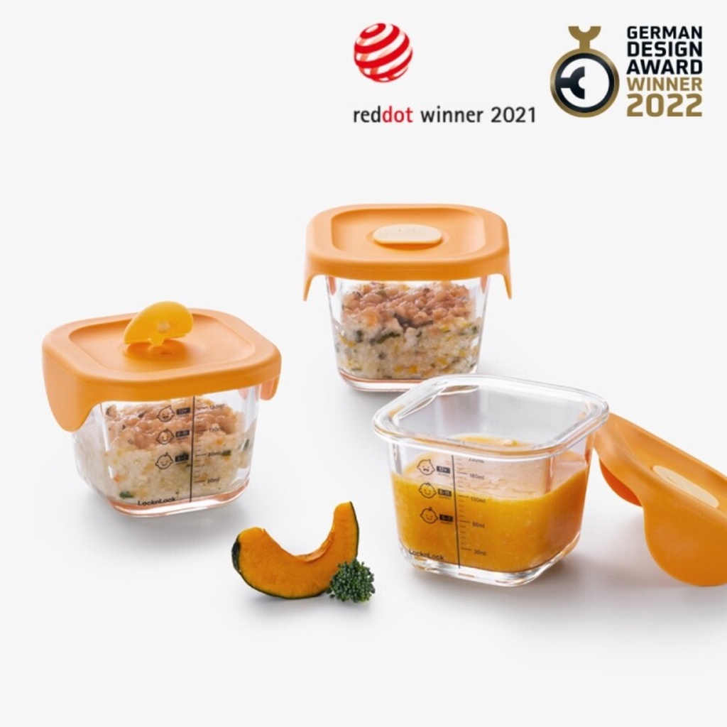 LocknLock Baby Food Containers 3Sets One Meal Larger Capacity 260ml ...