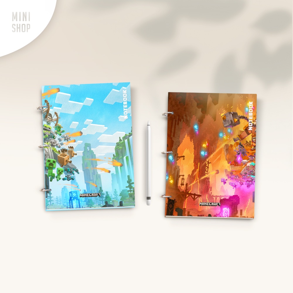 Notebook A5 Minecraft - (100 Sheets Of School Writing - planner/diary ...