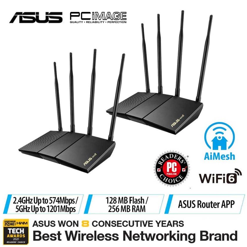 ASUS Router RT-AX55 / RT-AX1800HP AX1800 Dual Band WiFi 6 Router AI ...