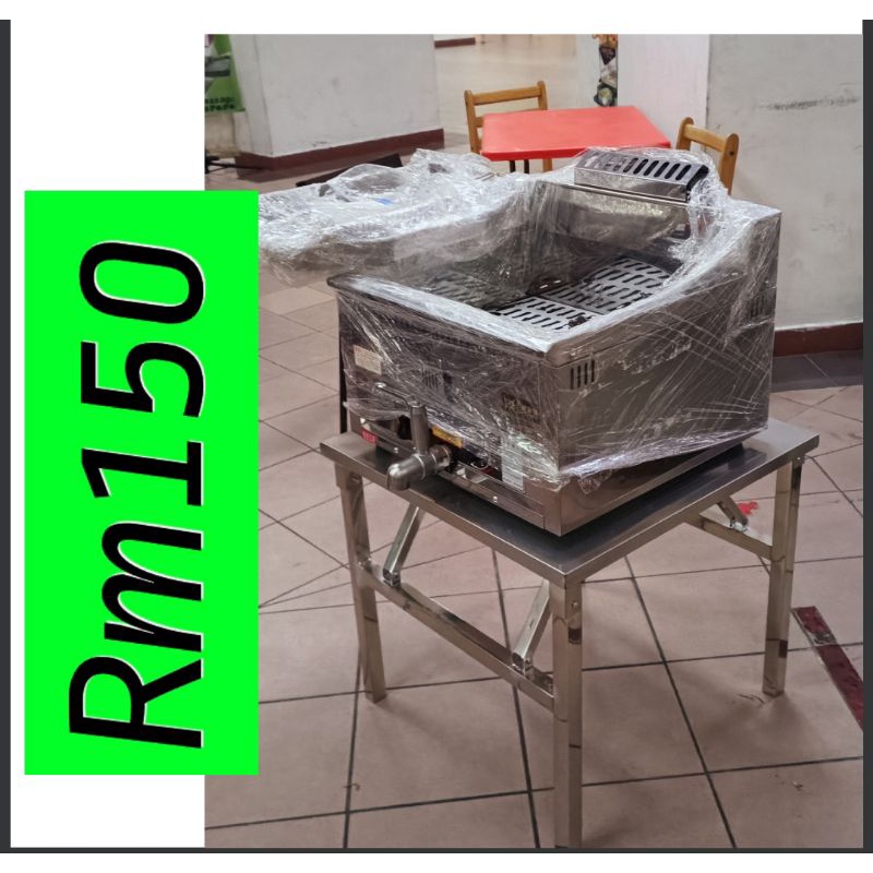Meja Stainless steel Table 17L deepfryer Gas | Shopee Malaysia