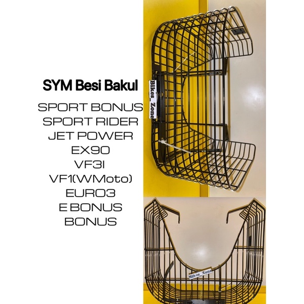 SYM Besi Bakul Basket BONUS,EBONUS,EX90,SPORTBONUS,EURO3,VF3I,VF1,WMOTO,SPORTRIDER,JETPOWER ...