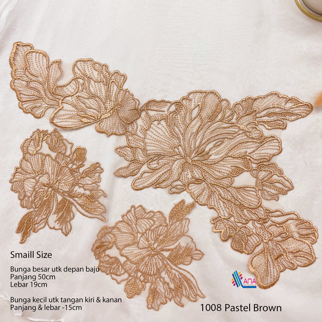 Percuma Bunga Kecil Utk Tangan Kiri Kanan Lace Sulam Bunga Treding Lace ...