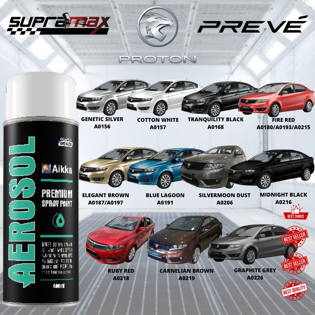[Proton Preve] Touch Up Paint SUPRAMAX Aerosol Spray Ideal Original ...