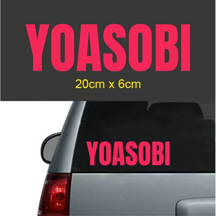 Yoasobi Music Band Car Sticker Car Decal Sticker Shopee Malaysia