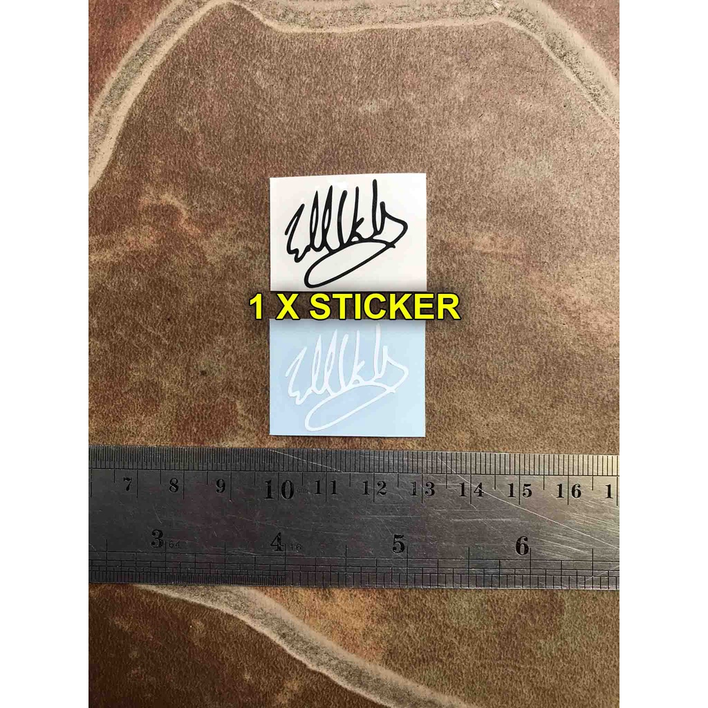 Edward Eddie Van Halen Signed Sticker Signature Autograph Logo ...