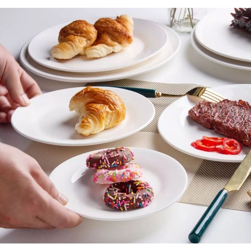 Set Pinggan Kuih Dessert Bread Butter B B Plate 6''/7''/8'' Serving ...