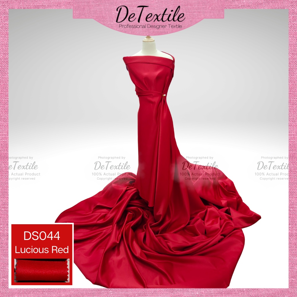 DeTextile Heavy Premium Duchess Satin Bridal Satin Fabric for Wedding ...