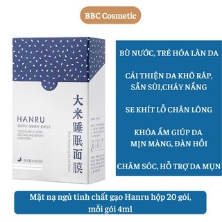 Hanru Rice Brightening And Stretching Skin Mask (Box of 20 packs ...