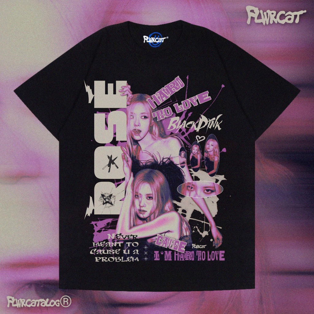 Rosé BOOTLEG TEE BY FLWRCAT V2 | Shopee Malaysia