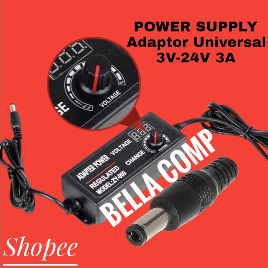 Adapter 3V-12V 2A / 3V-24V 1A / 3V-24V 3A Power Supply Adapter ...