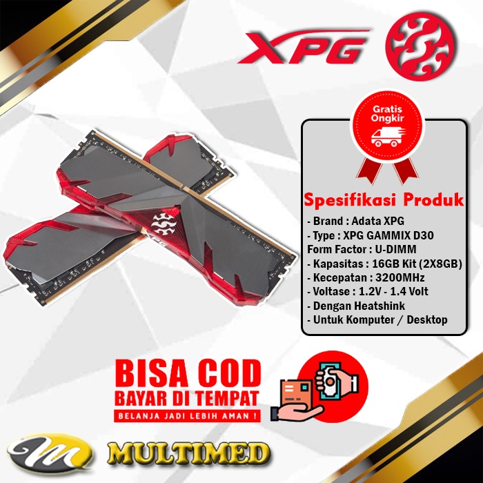 Memory RAM PC GAMING DDR4 16GB KIT (2x8GB) | Shopee Malaysia