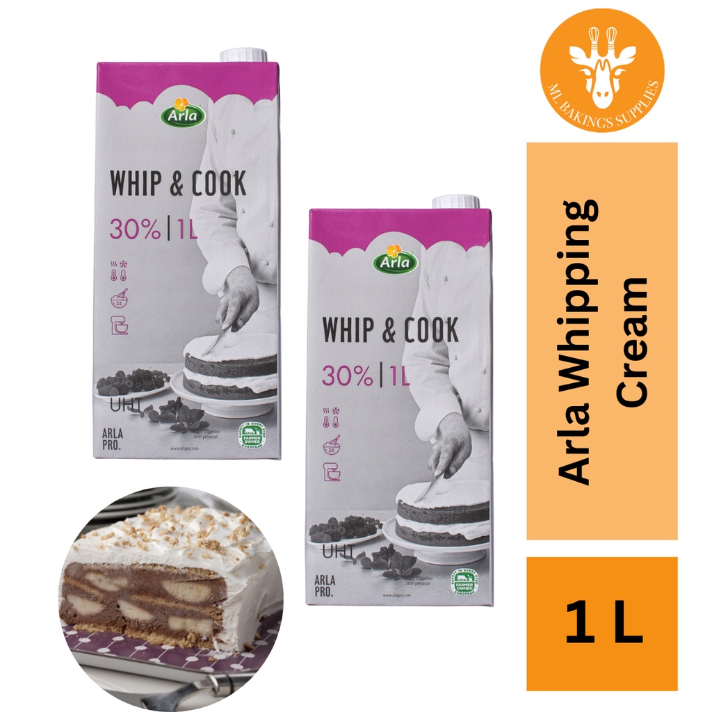 [READY STOCK] Arla Pro. Premium Whip & Cook Cream 1L 1 litre Cooking ...