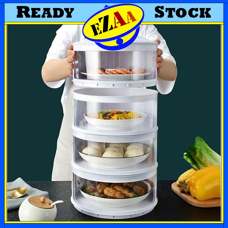 Bekas Penutup Simpan Makanan Lutsinar Dulang bertingkat Kalis habuk ...