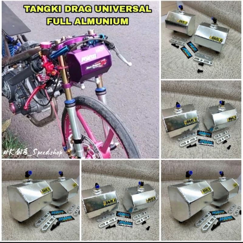 Drag tank, racing tank, full cnc earls aluminum tank plus brackets and ...