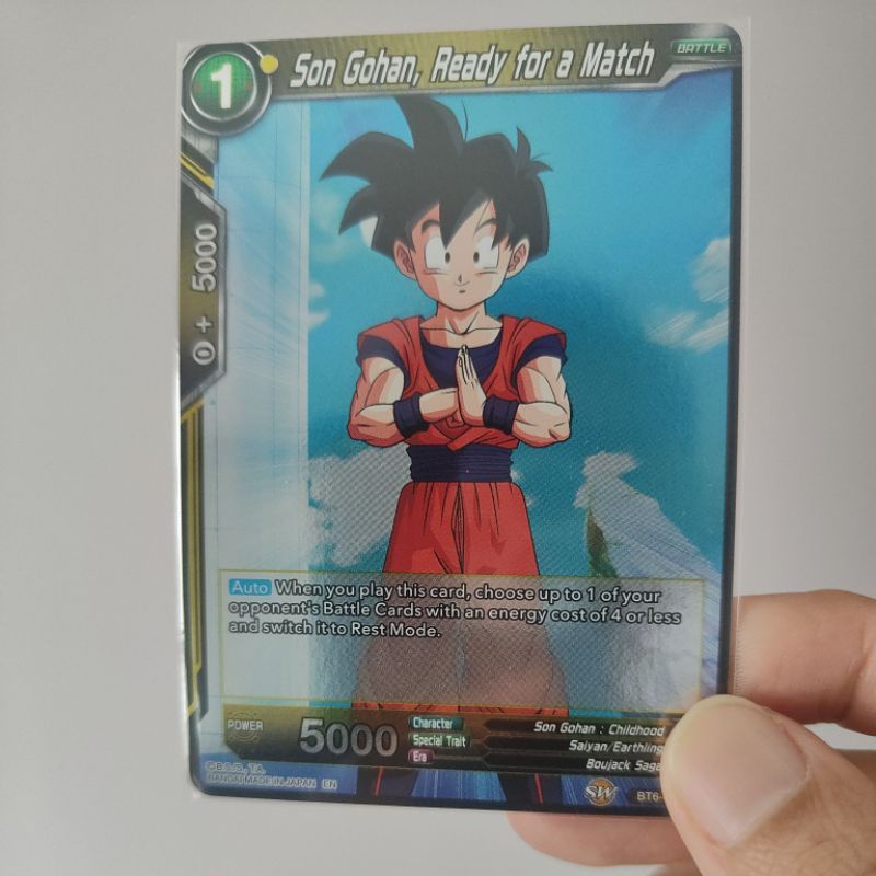 Dragon Ball Super CCG TCG I BT6-084 C Son Gohan Ready for a Match (foil) | Shopee Malaysia