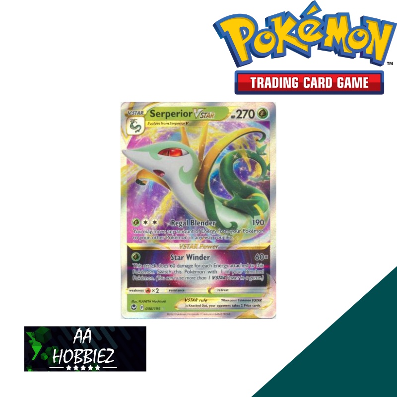 Pokemon TCG Serperior VSTAR 008/195 Silver Tempest | Shopee Malaysia