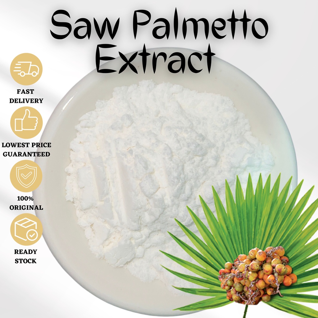 Saw Palmetto Extract Powder | Serbuk Ekstrak Saw Palmetto 20g, 50g ...