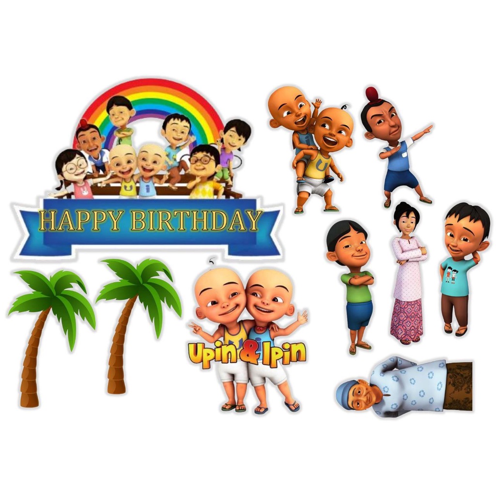 UPIN IPIN CAKE TOPPER - BIRTHDAY SET DECORATION | Shopee Malaysia