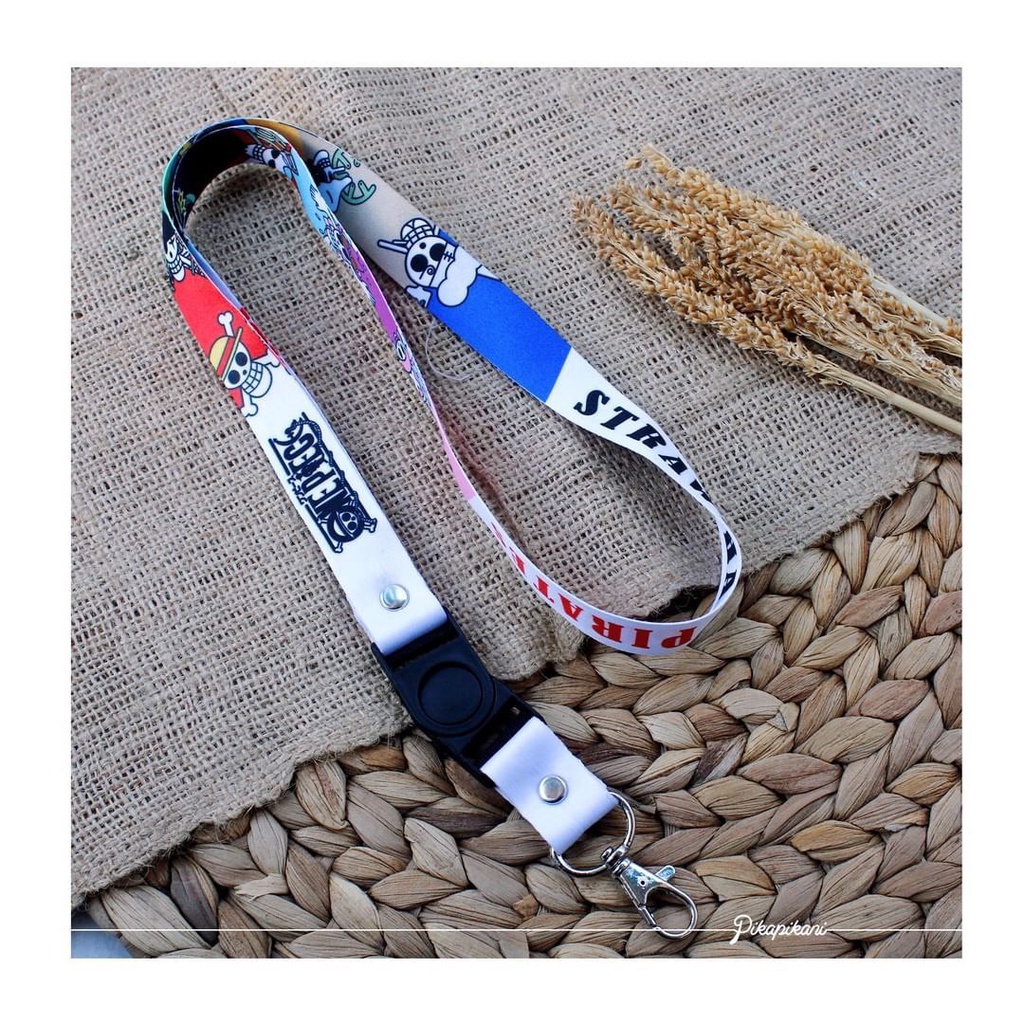 GANTUNGAN Riraizu Lanyard Neck Hanger ID Multifunction Anime One Piece ...