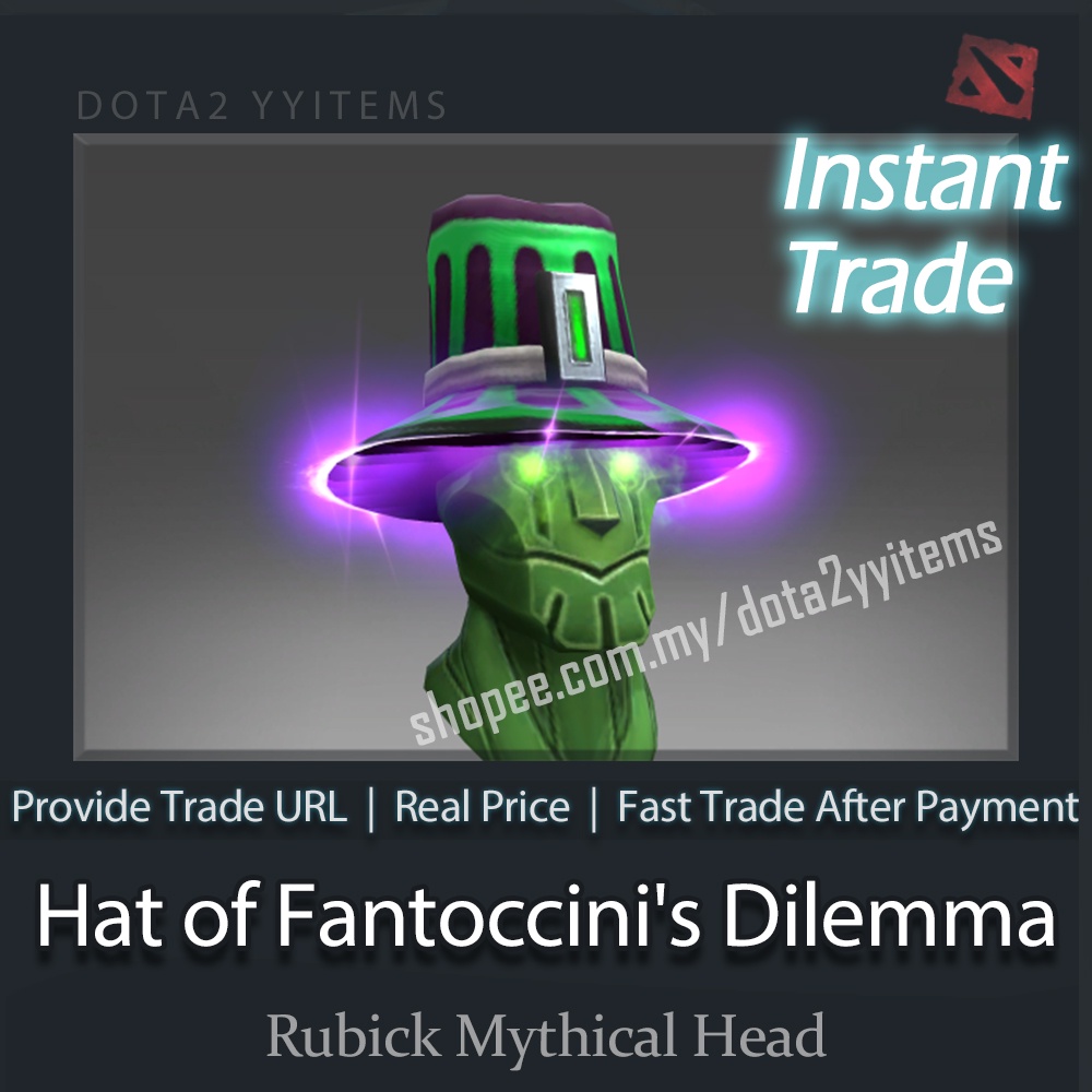 DOTA2 Rubick Hat of Fantoccini's Dilemma “Mythical Head” 刀塔2 饰品 木偶困境 ...