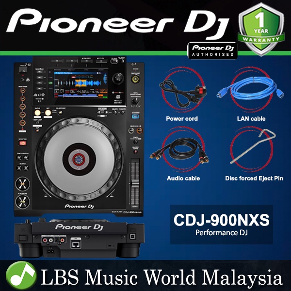 Pioneer DJ CDJ-900NXS Professional DJ Deck CD Media Player With Disc Drive (CDJ900NXS CDJ 900NXS ...