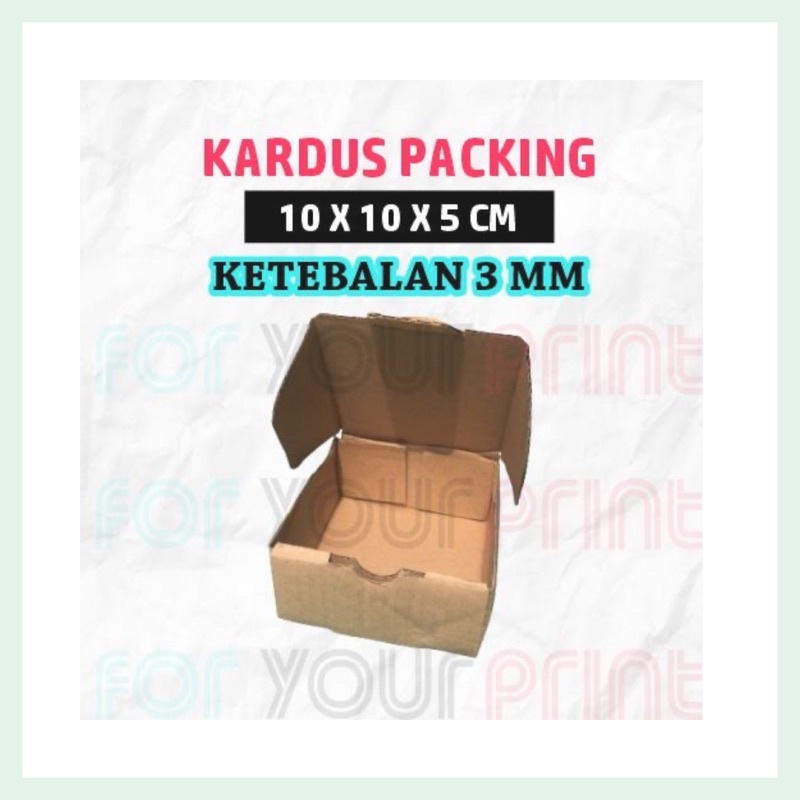 Cardboard PACKING/HAMPERS Box Size 10X10X5 CM | Shopee Malaysia