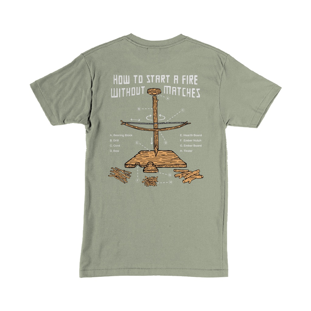Wheelger Without Maches Tshirt - Olive (Mountain T-Shirt) | Shopee Malaysia